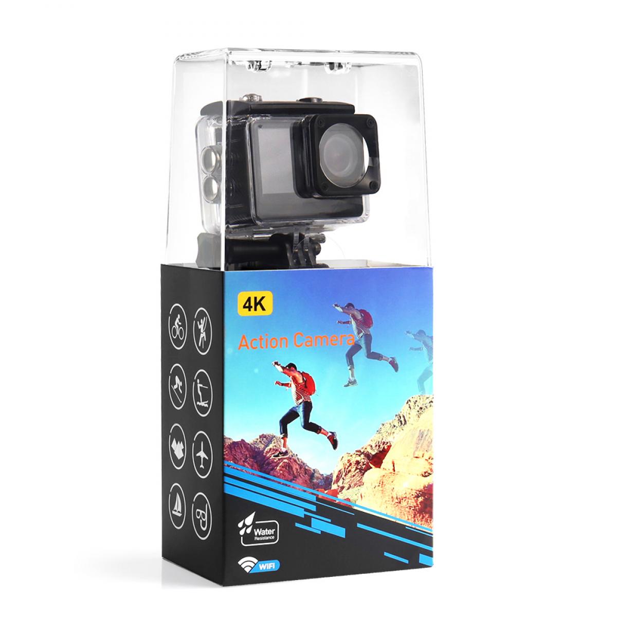 4K 30FPS Dual-Screen Waterproof Sports Camera Support Wifi Control ...