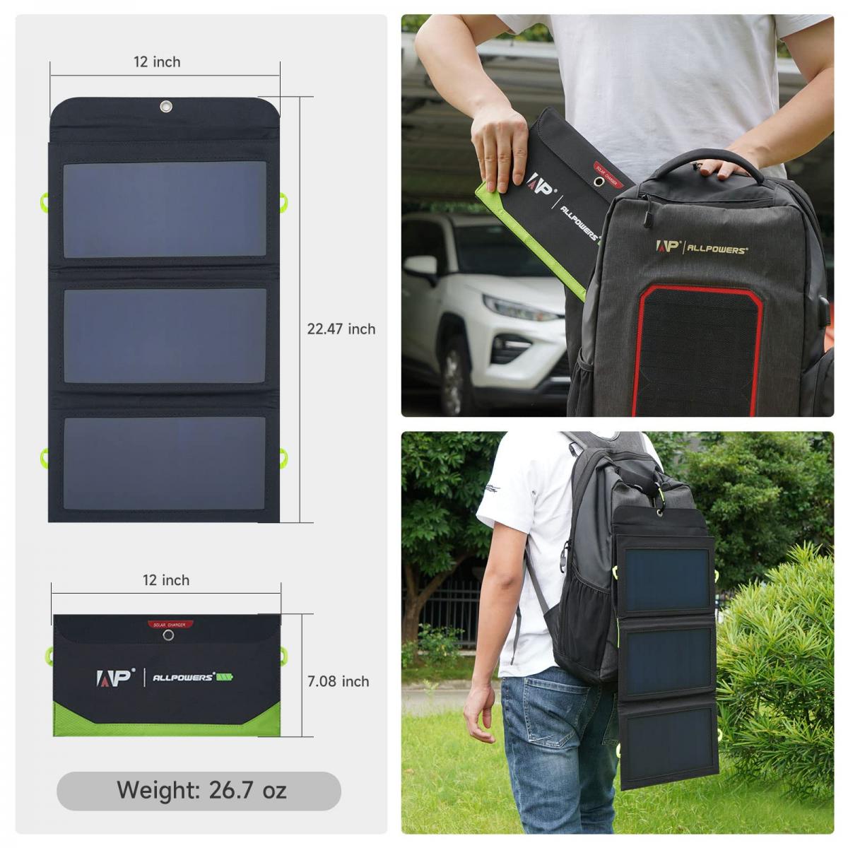 Solar Panel Iphone Charger - K&F Concept