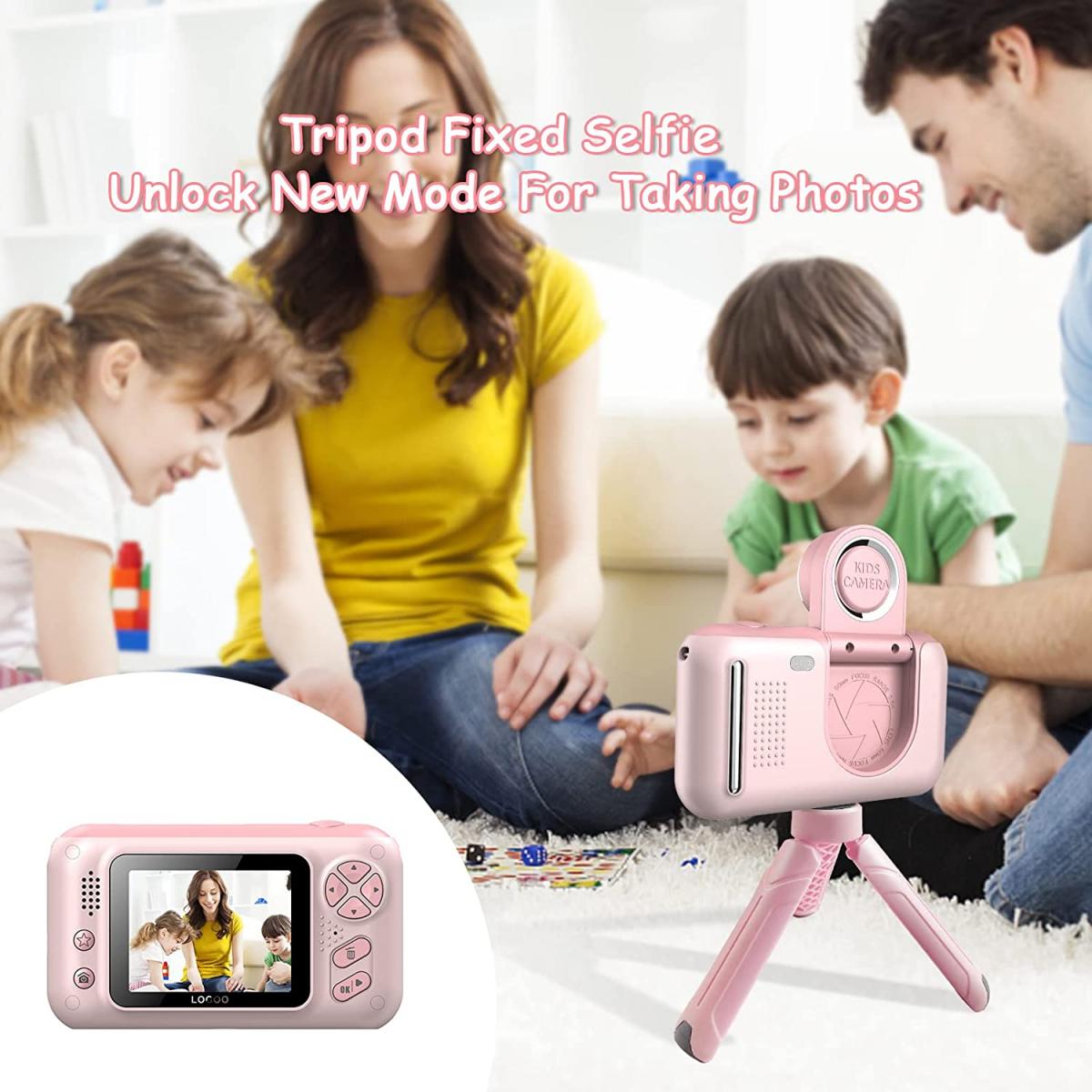 Pink Kids Camera S9 1080P, 40 Kentfaith - K&F Concept