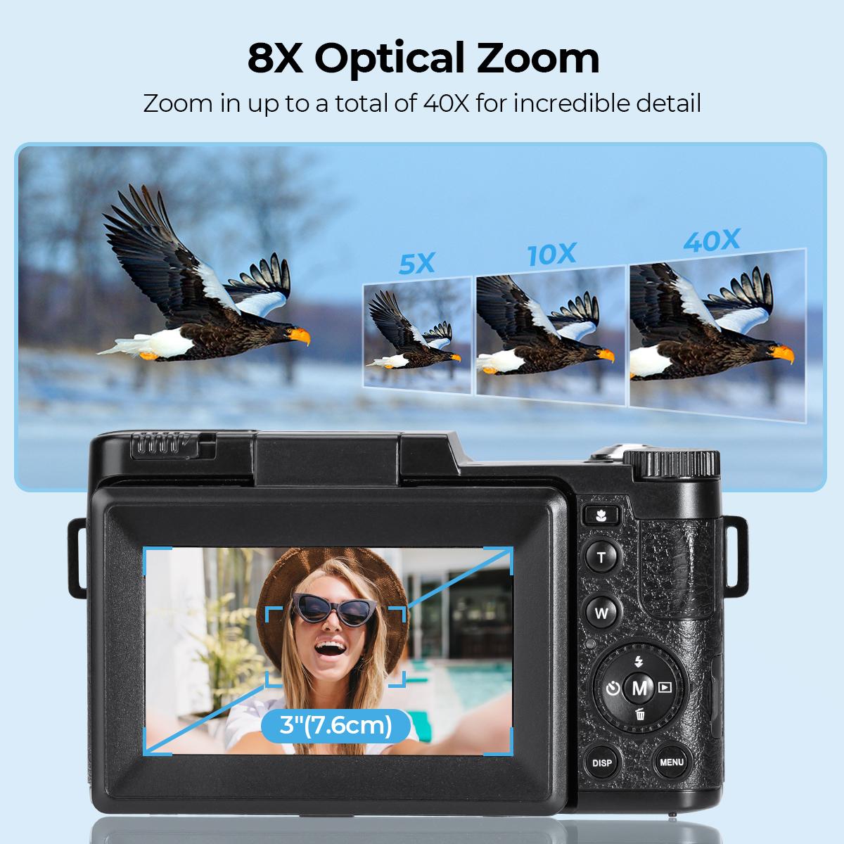 Digital Camera Optical Zoom 5K 5X - K&F Concept