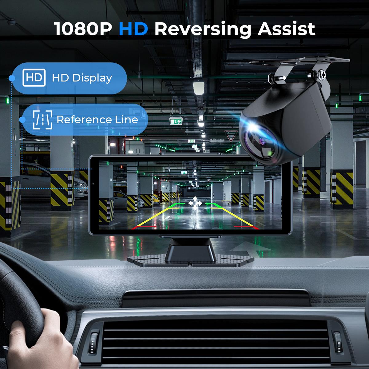 8" Wireless CarPlay Screen Android Auto Car Stereo with 1080P Backup ...