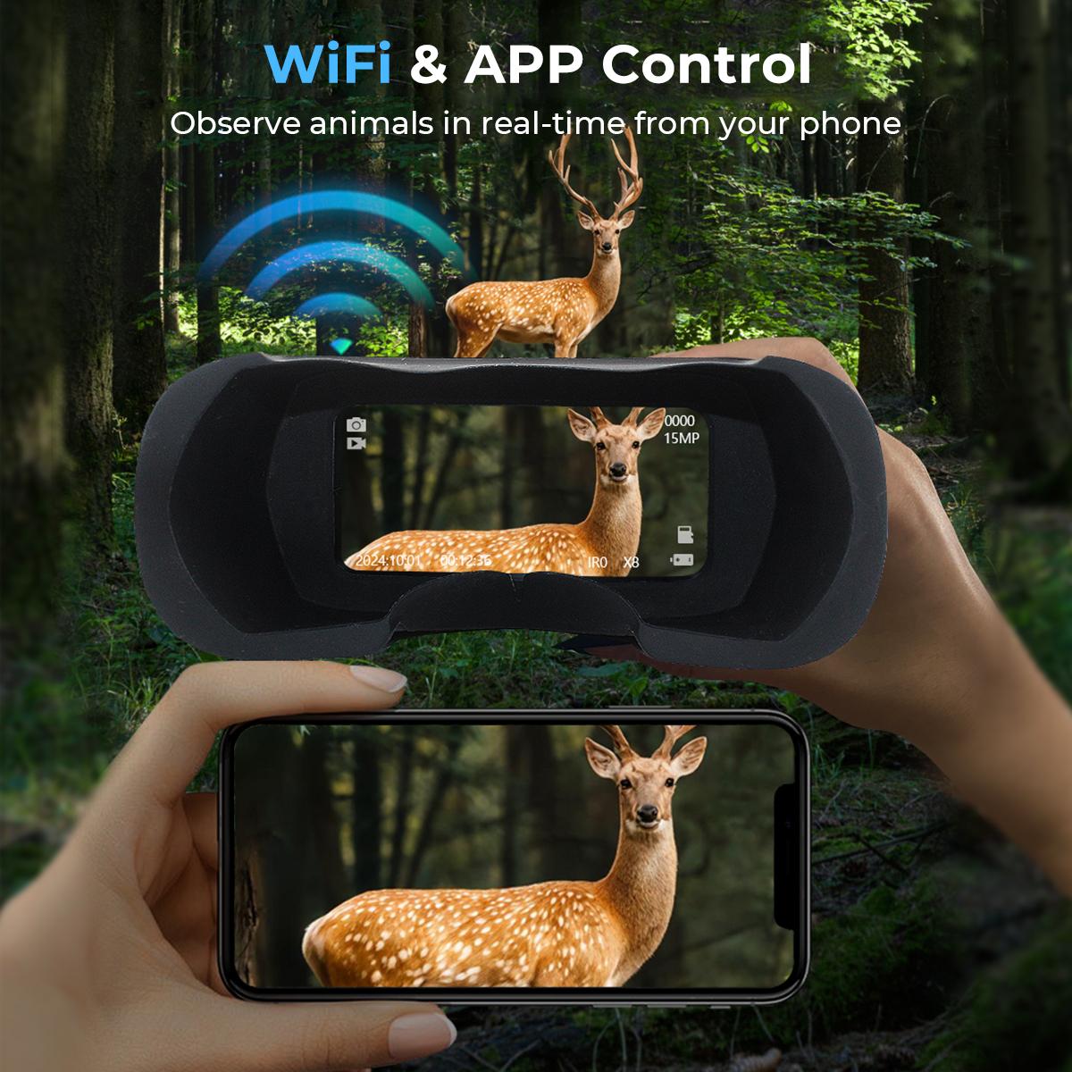 Vollfarb-Nachtsichtgerät mit WiFi GPS 300M/984FT 32GB Karte Kentfaith - KENTFAITH