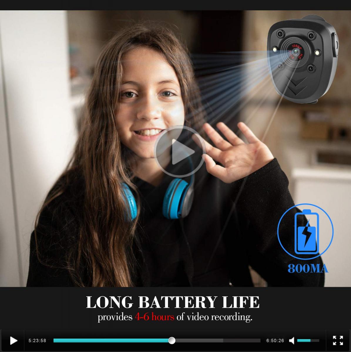 Portable Camera, Built-in 32GB Memory Card - K&F Concept