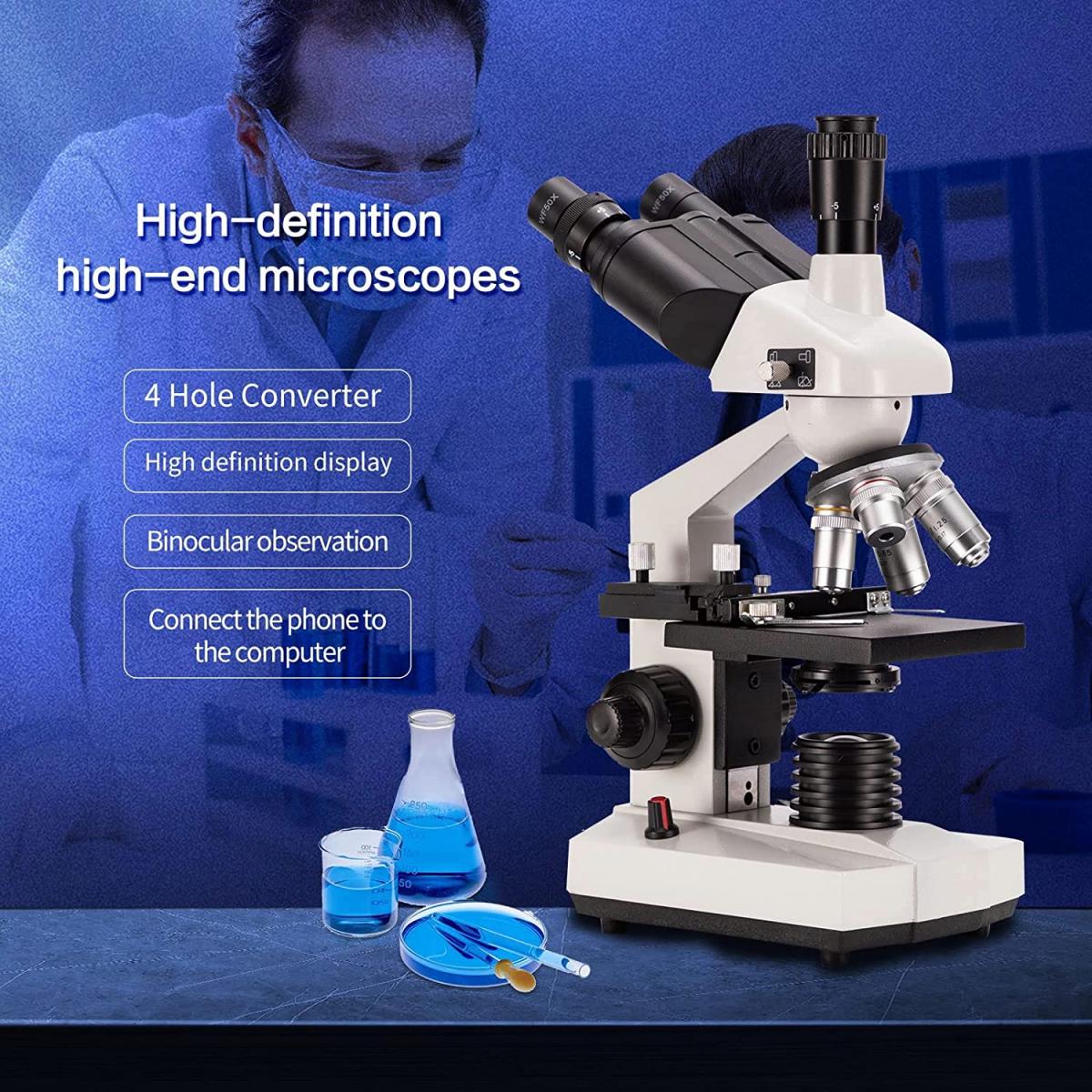 Microscope | Optical Microscope | Trinocular Compound Microscope - K&F ...