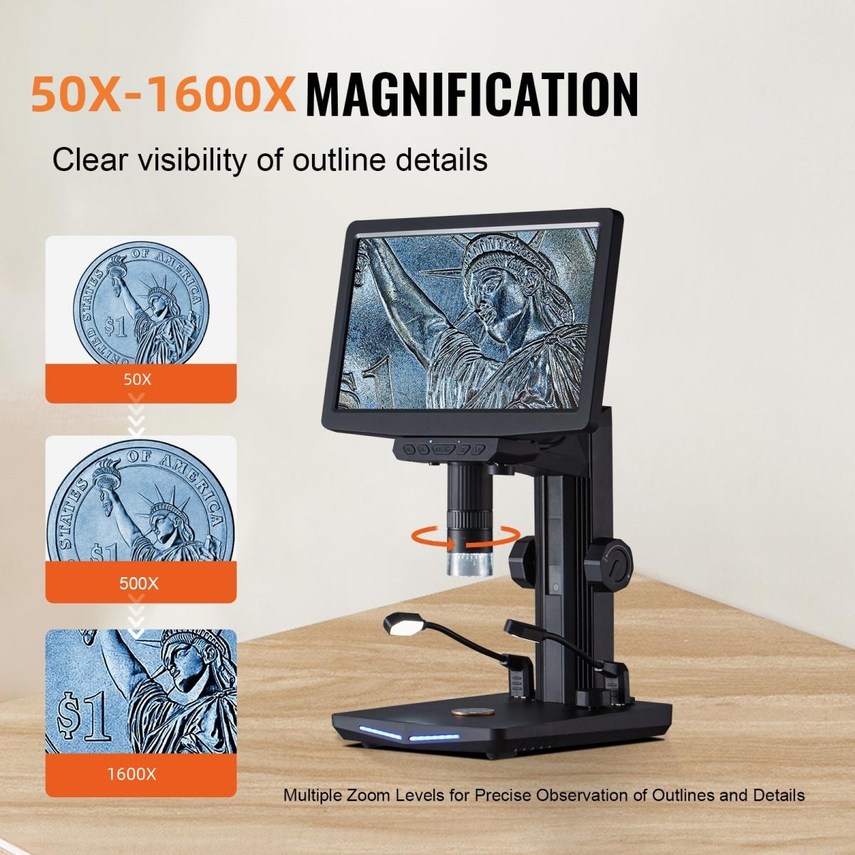 Hdmi Digital Microscope 10.1-Inch 10-1300 - K&F Concept