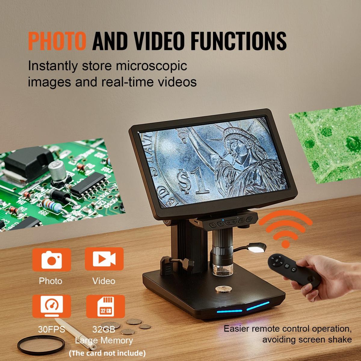 Hdmi Digital Microscope 10.1-Inch 10-1300 - K&F Concept