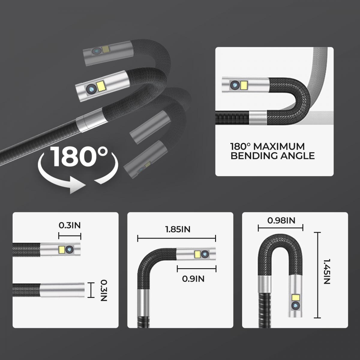 Dual Lens Articulating Endoscope | Articulated Borescope| Kentfaith - K ...