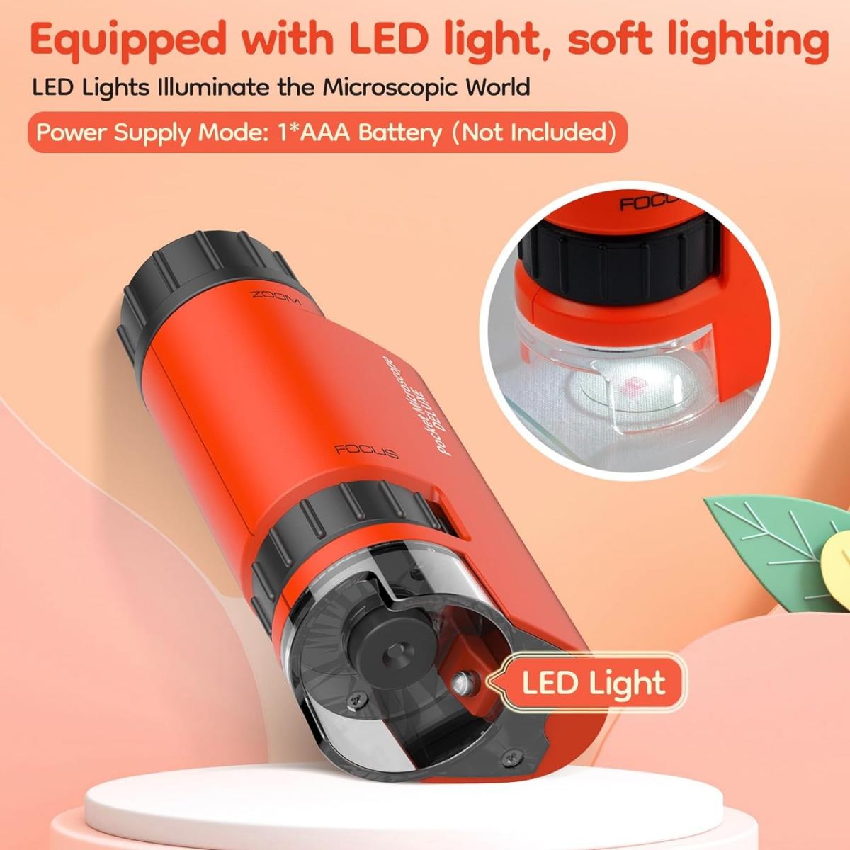 Mini Handheld Microscope 60X-120X - K&F Concept