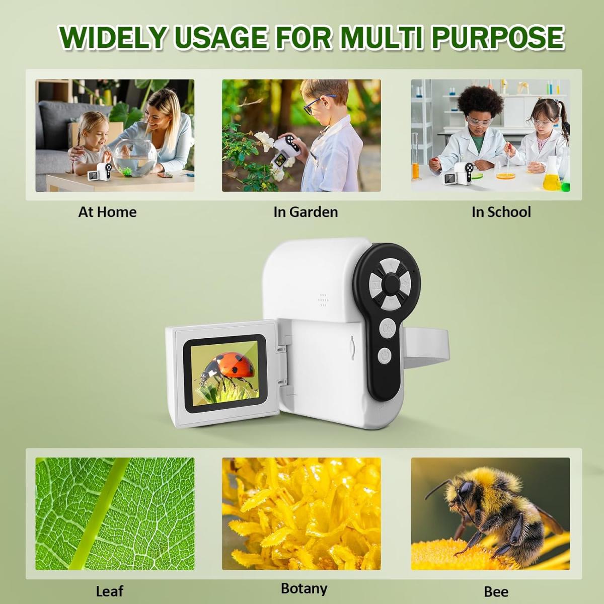 Microscope Enfant Portable De 12 Ans 1000X 32 - KENTFAITH