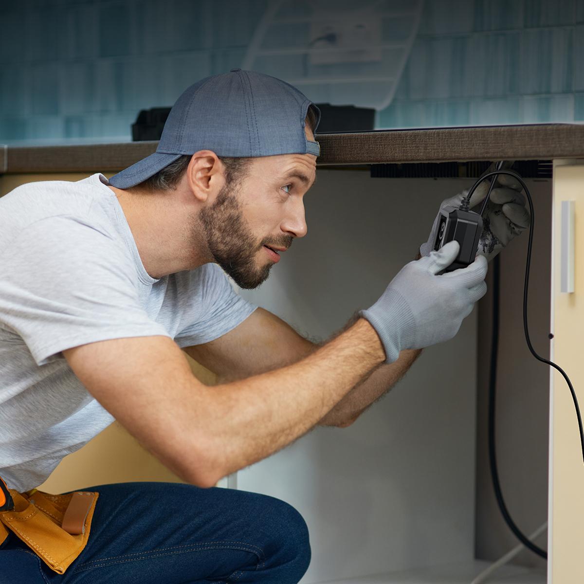 Kentfaith 5m/16.4ft Small Inspection Camera with 1080P Image 2600mAh ...