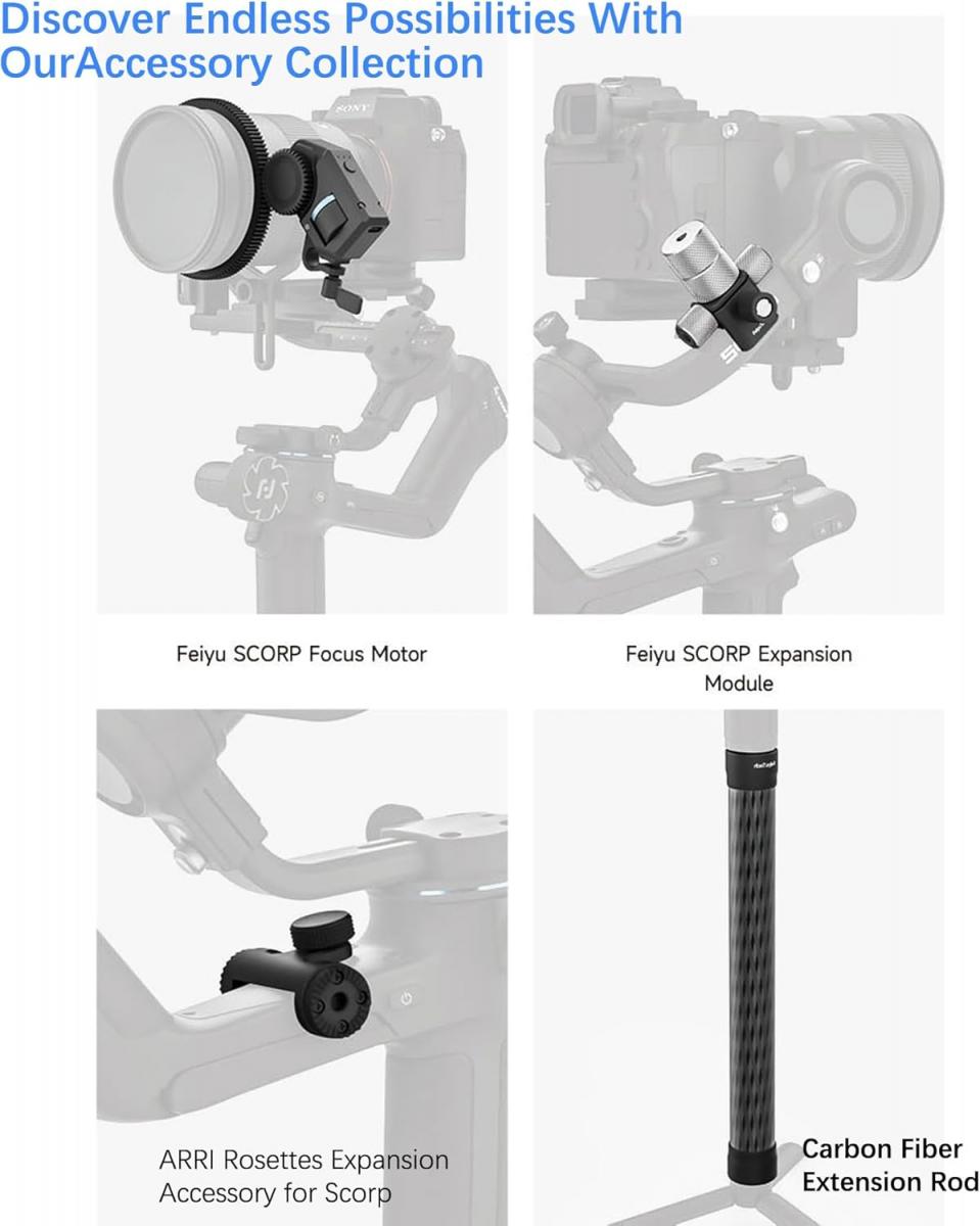 FeiyuTech SCORP 2 KIT Gimbal Estabilizador para DSLR e câmera sem ...