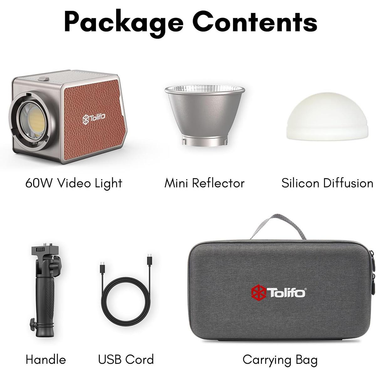 Lumière vidéo LED 60W 2700K-6500K Éclairage pour photographie, vlogging ...