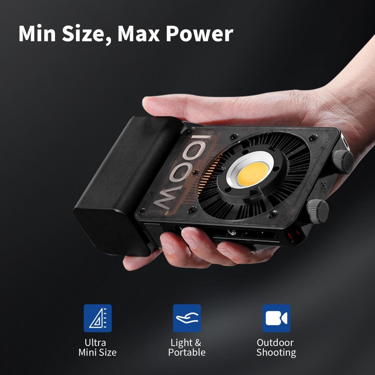 ZHIYUN CINEPEER CX100 100W LED Video Light with Built-in 4500mAh ...