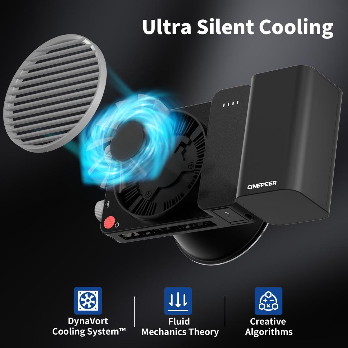 ZHIYUN CINEPEER CX100 100W LED Video Light with Built-in 4500mAh ...