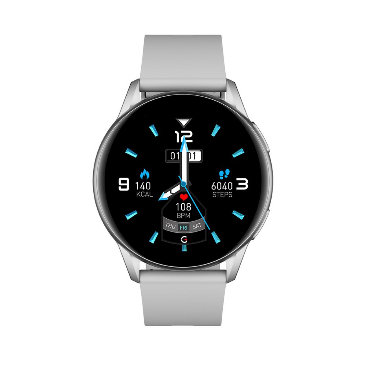 KW16 1.32-inch smartwatch met rond scherm ondersteunt hartslagmeting ...