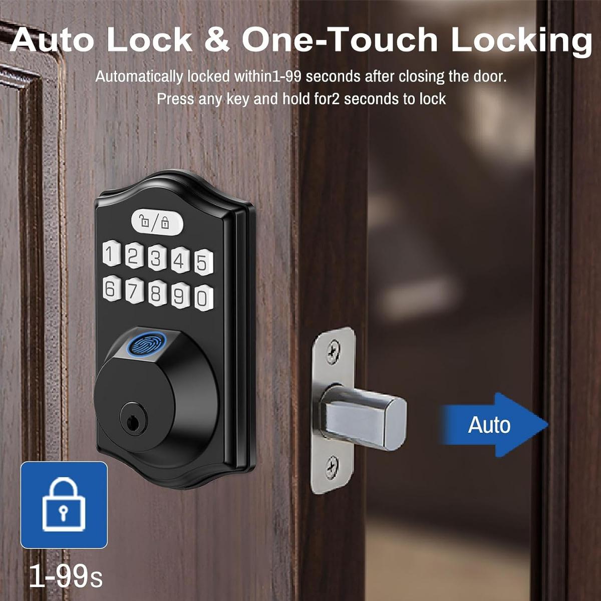 Keyless Automatic Door Lock K6 3-In-1 - K&F Concept