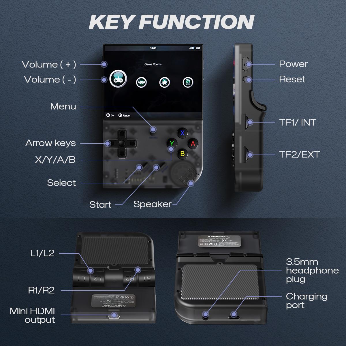 Portable Game Console Retro | Retro Handheld Video Game Console - K&F ...