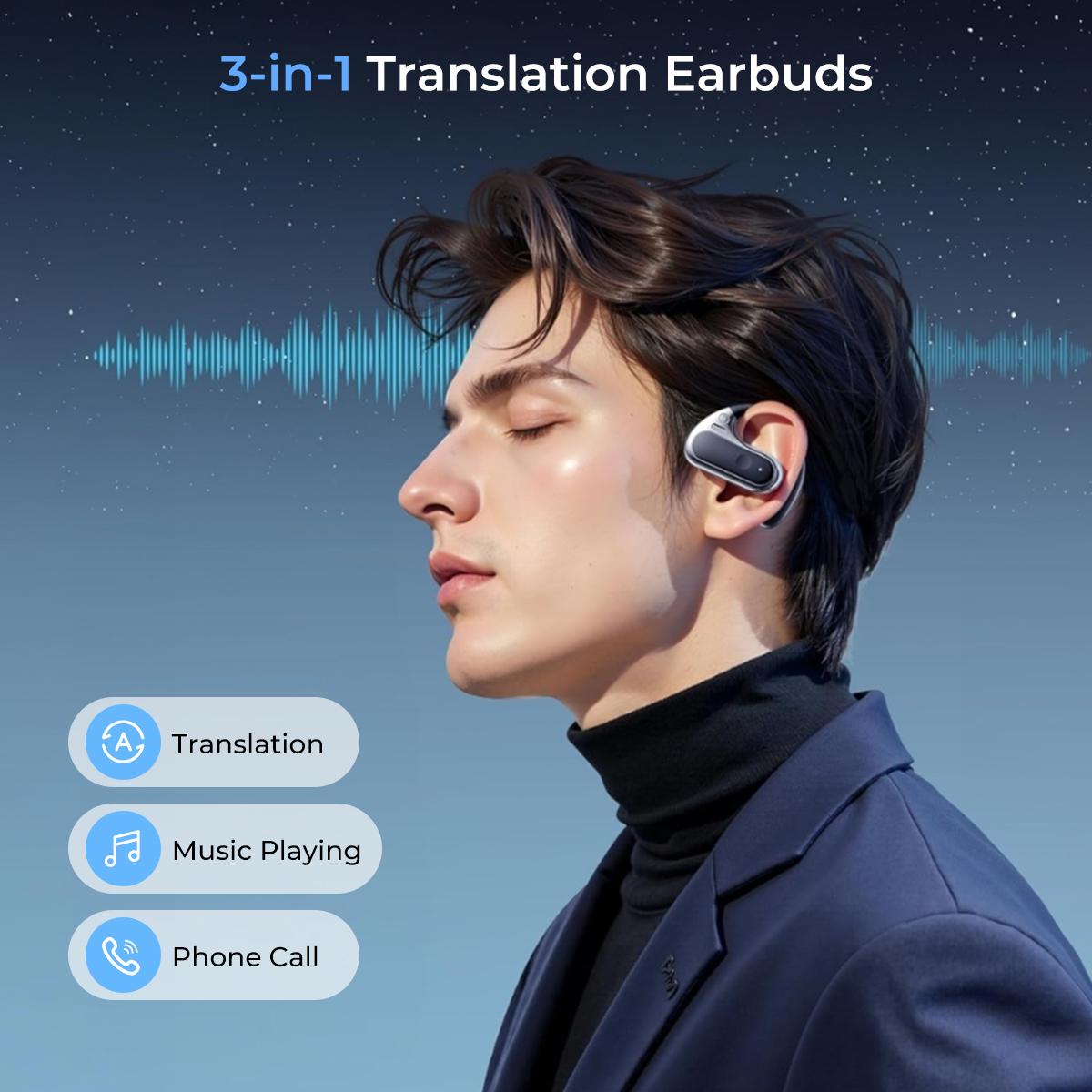 AI Real-Time Translator Oordopjes, 142 Talen/Accenten, Chat APP ...