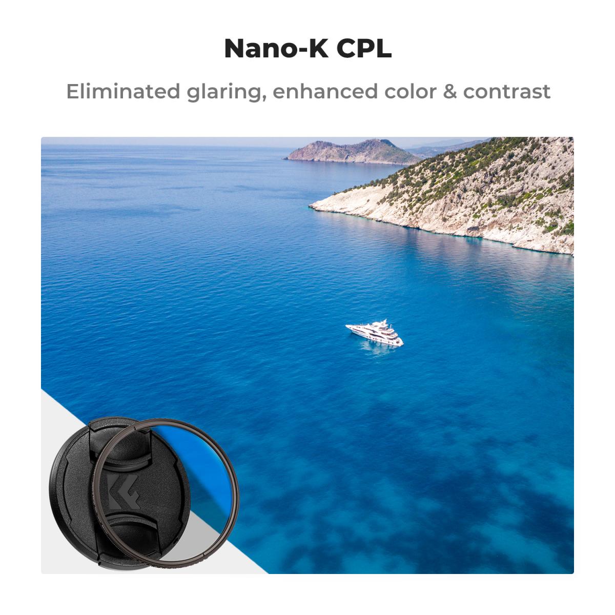 37mm CPL Filter Circular Polarizer Filter with Lens Cap Optical Glass ...