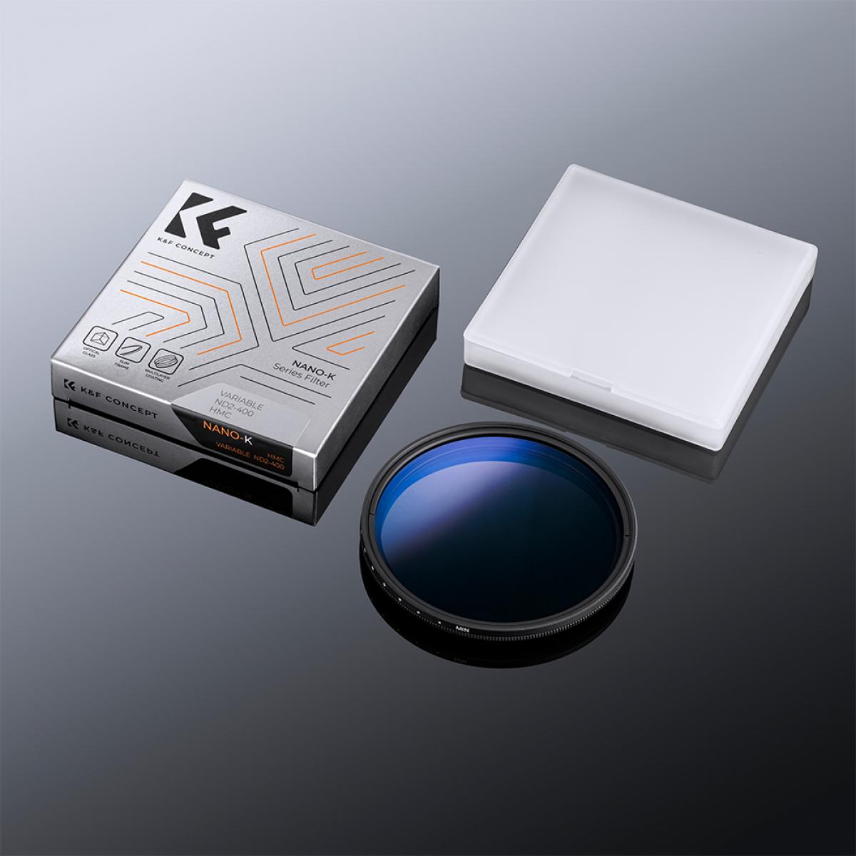 Filtro Nd Variable 62Mm Nd2-Nd400 18 3Pcs (1-9 Pasos) | K&F Concept - K&F Concept