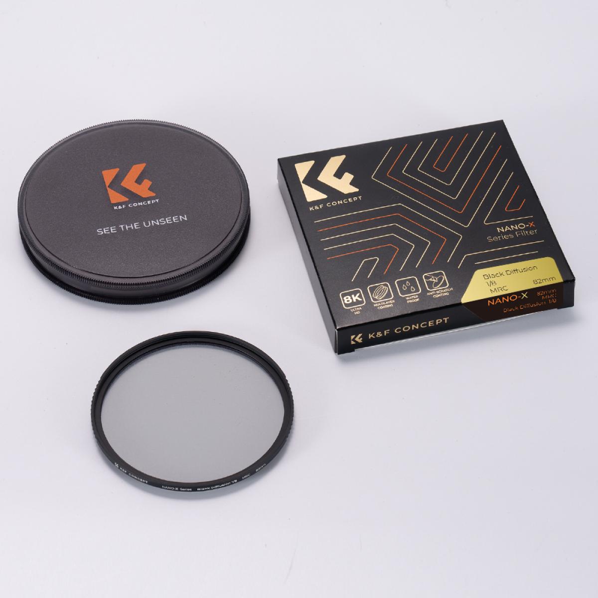 Uv Black Filter 37Mm 1/8 K&F Concept - K&F Concept