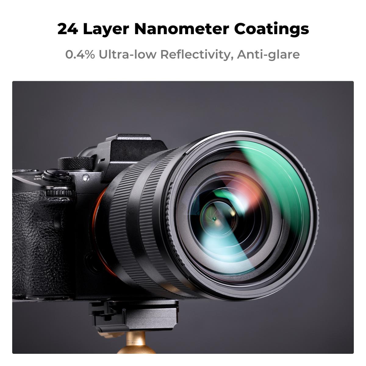 Dslr Lens Protection Filter 52Mm 24 (Nano-Dazzle Series) - K&F Concept