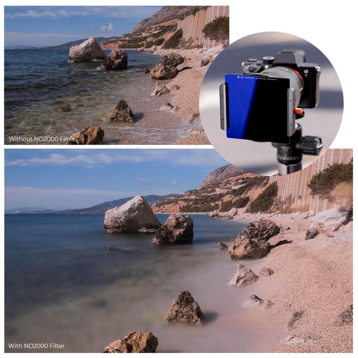 K&F SN22 ND8 100mm x 100mm Square ND Filter with 3 stops - K&F Concept