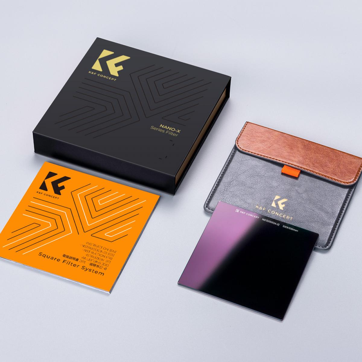 Kentfaith Rectangular Filter ND32000(15 Stop) 100x100mm Square Filter ...