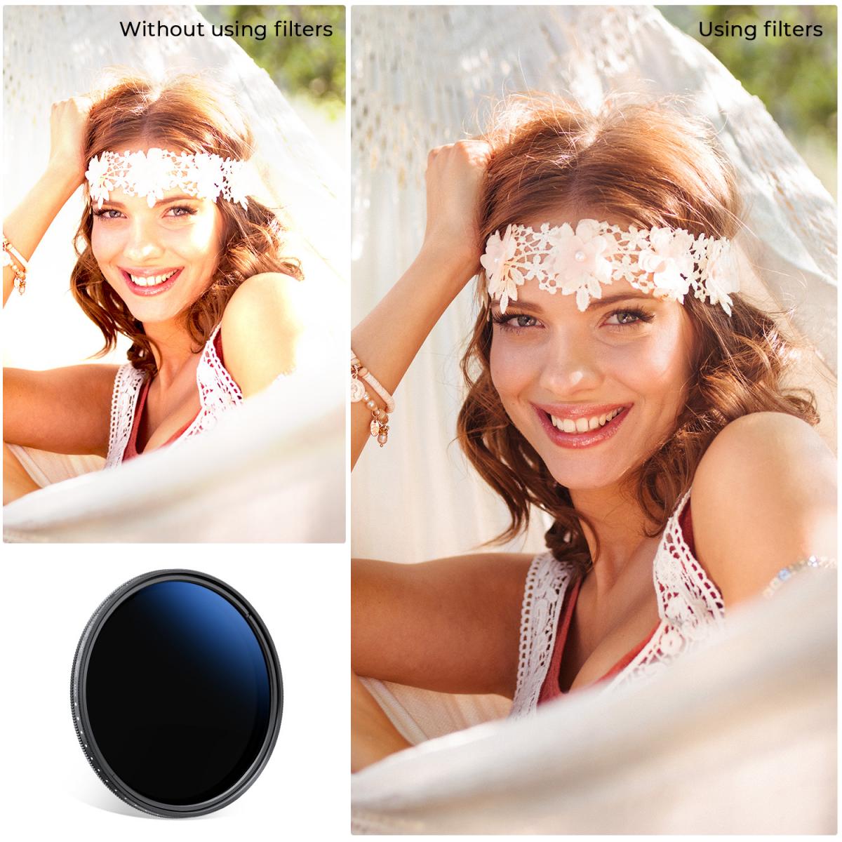 Variabler Nd Filter 77Mm Nd2-Nd2000 (1-11 Blendenstufen) | K&F Concept - KENTFAITH