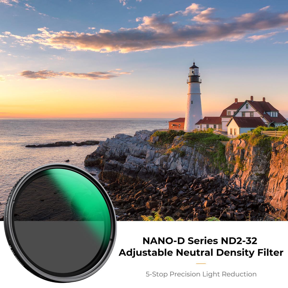 Buy 58mm ND2-32 Filter Nano-D Series | K&F Concept Lens Filter - K&F ...
