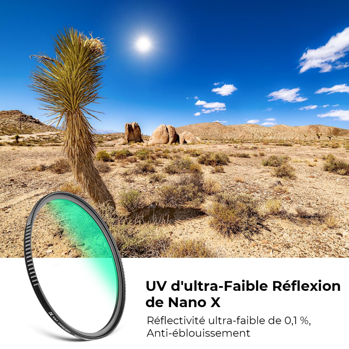 Filtre MCUV d'Ultra-Faible Réflexion 95mm Filtre Ultraviolet, Filtre anti-UV de Protection avec ...