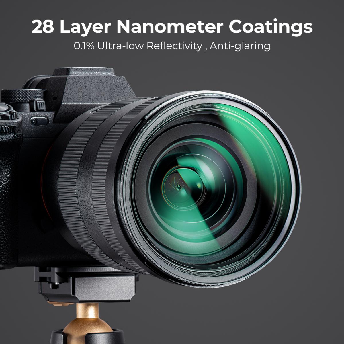 82mm Ultra-niedrige Reflexion UV Filter | K&F Concept UV Schutzfilter ...