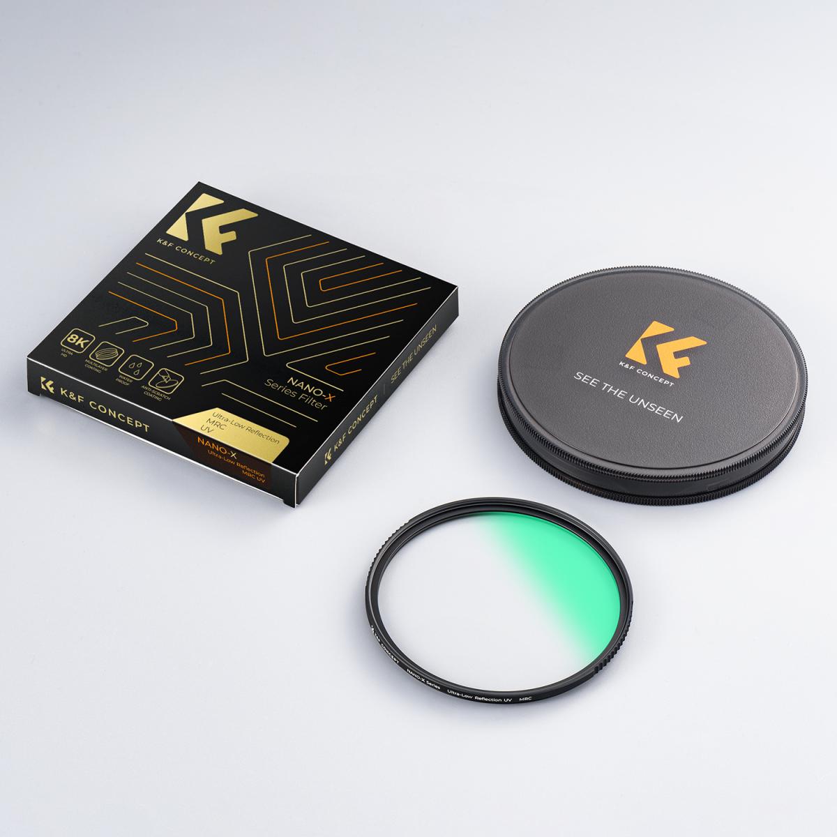 K&F Concept 95mm Filtro UV Protettivo con Rivestimento Nano a 28 Strati ...