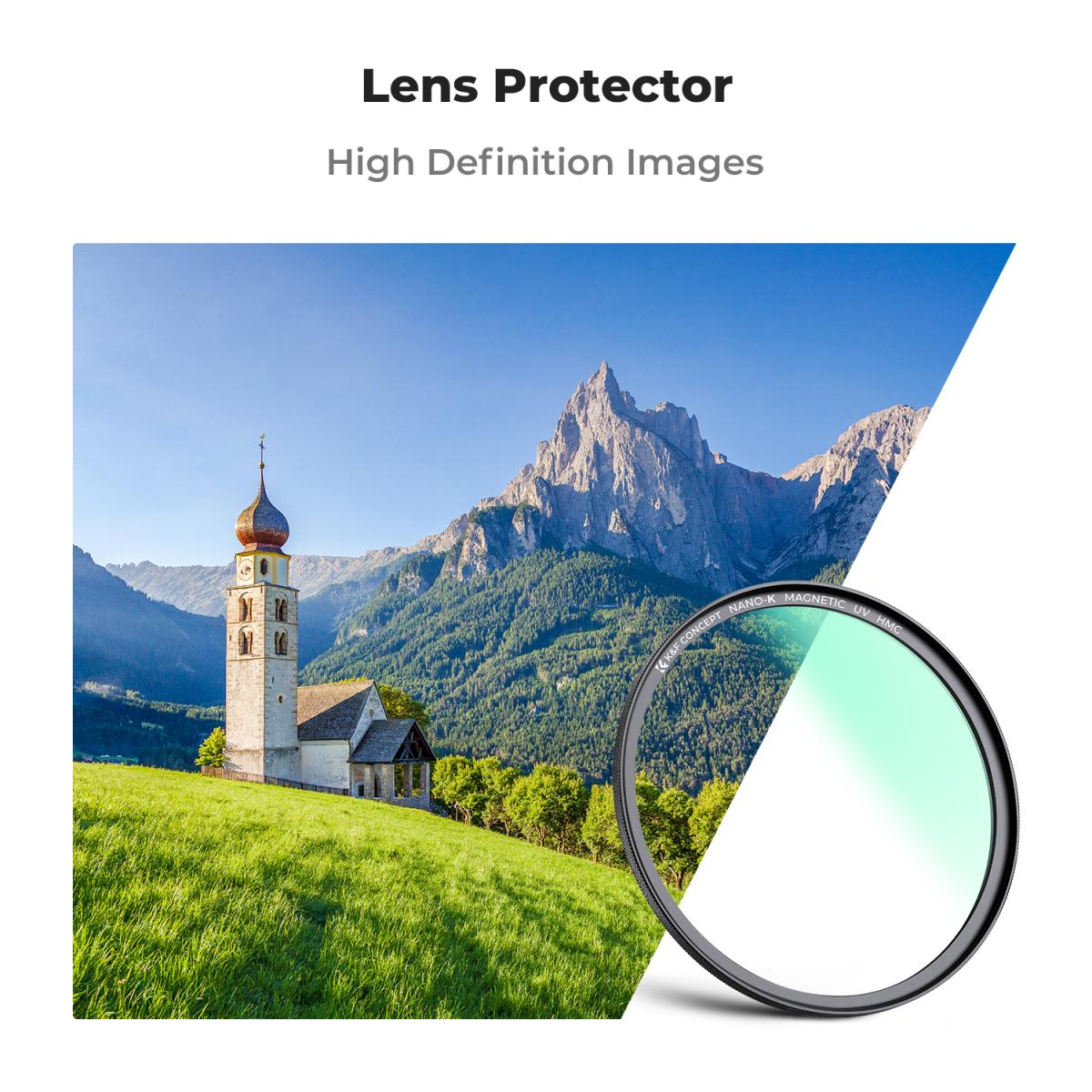 Magnetic UV Filter with Cleaning Cloth Nano-K Series - K&F Concept