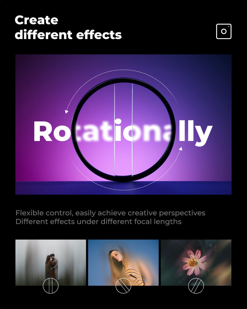 82mm Centerfield Split Diopter Filter - K&F Concept