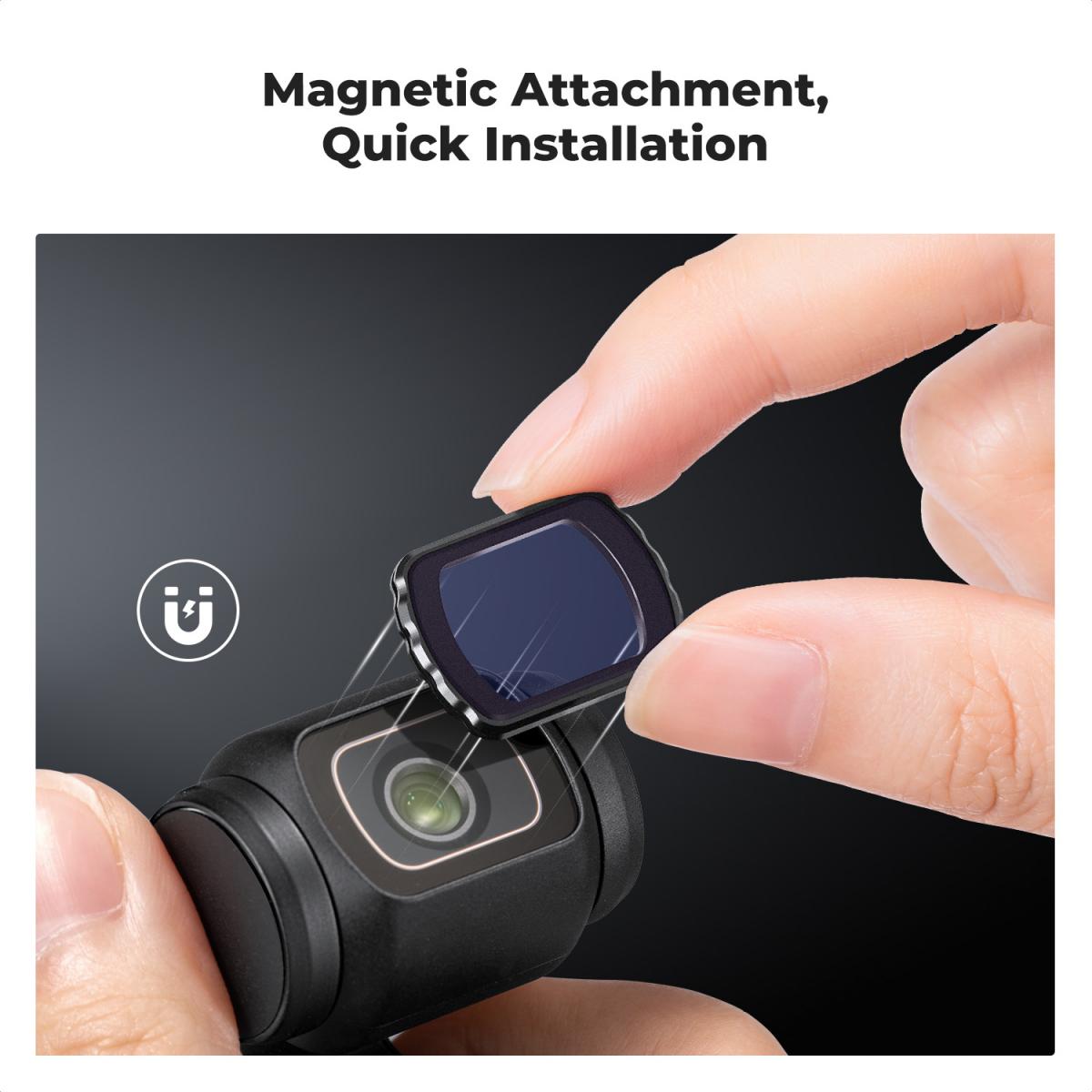 K&F Concept Magnetic Clear-Natural Night Filter for DJI Osmo Pocket 3 ...