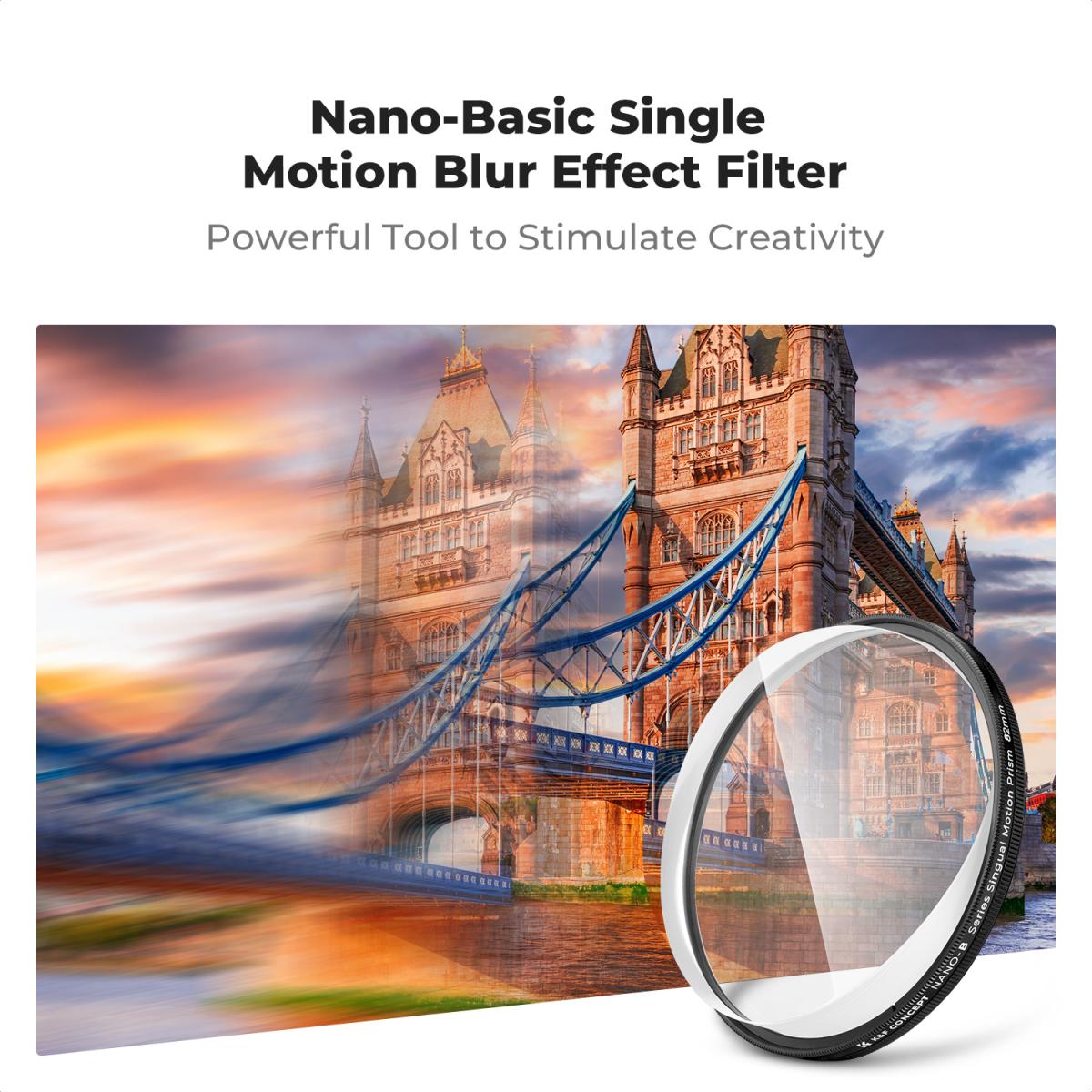 67mm Single Motion Blur Special Effect Filter Directional Motion Blur ...