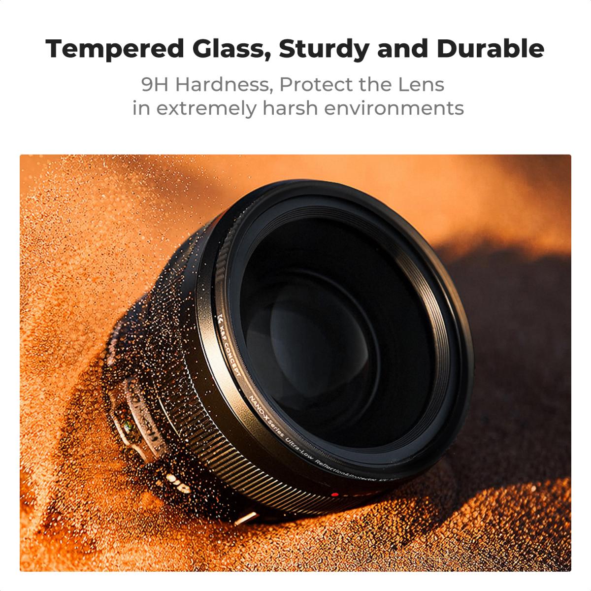 55mm UV Filter Ultra Low Reflection Tempered Glass Protection Lens ...