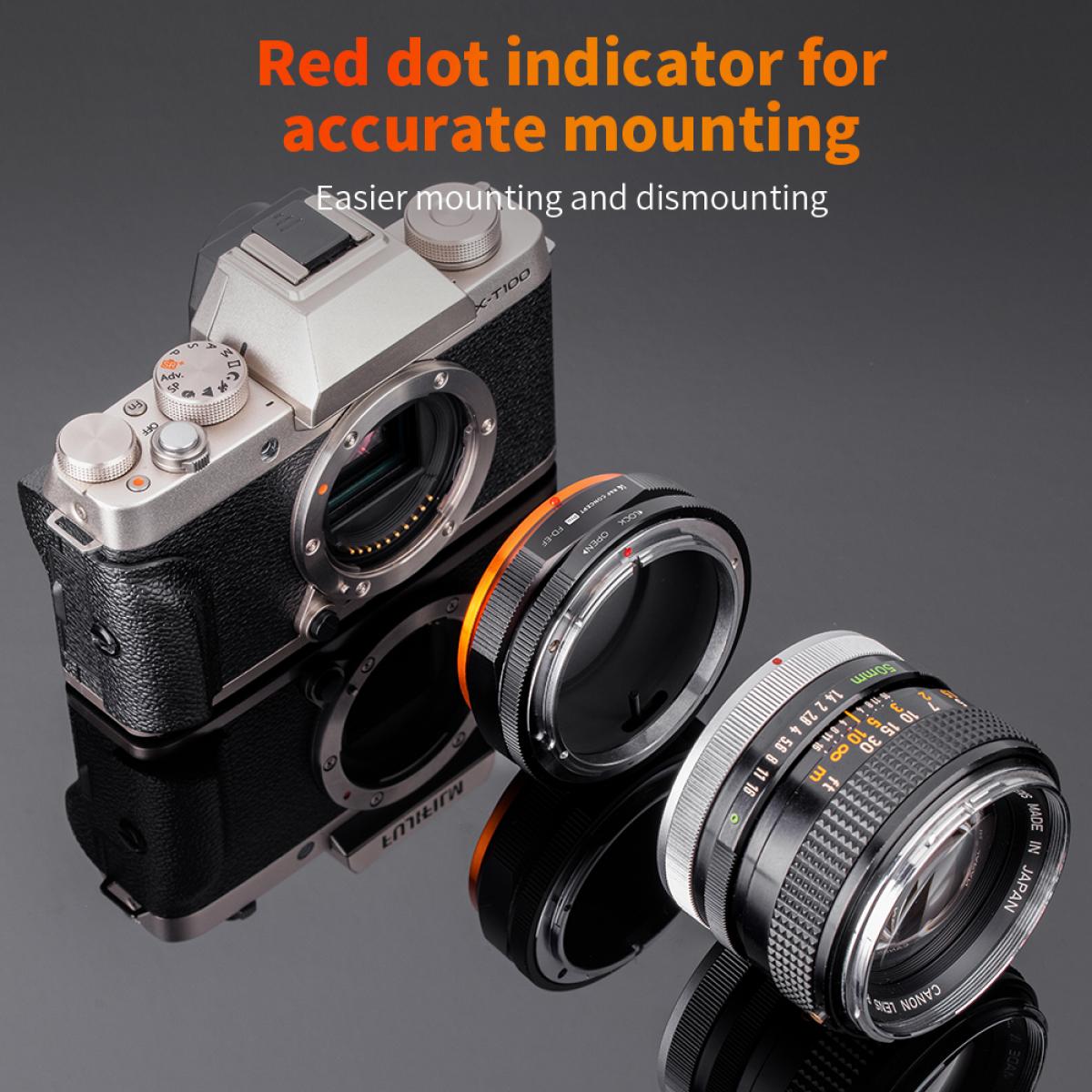 LENS ADAPTERS FD-FX Camera Mount Adapter - K&F Concept