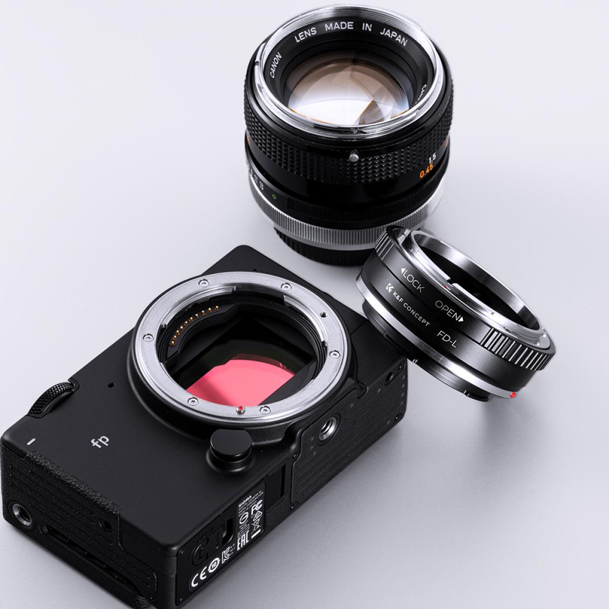 Montagem de lente Canon FD e FL 35mm para adaptador de montagem de câmera digital Leica SL T ...