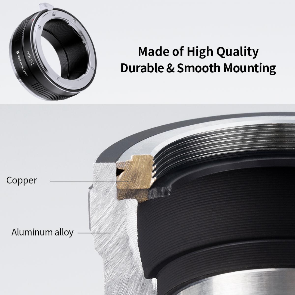 LENS ADAPTERS Nikon F-mount lens to Sigma, Leica, Panasonic L Camera ...