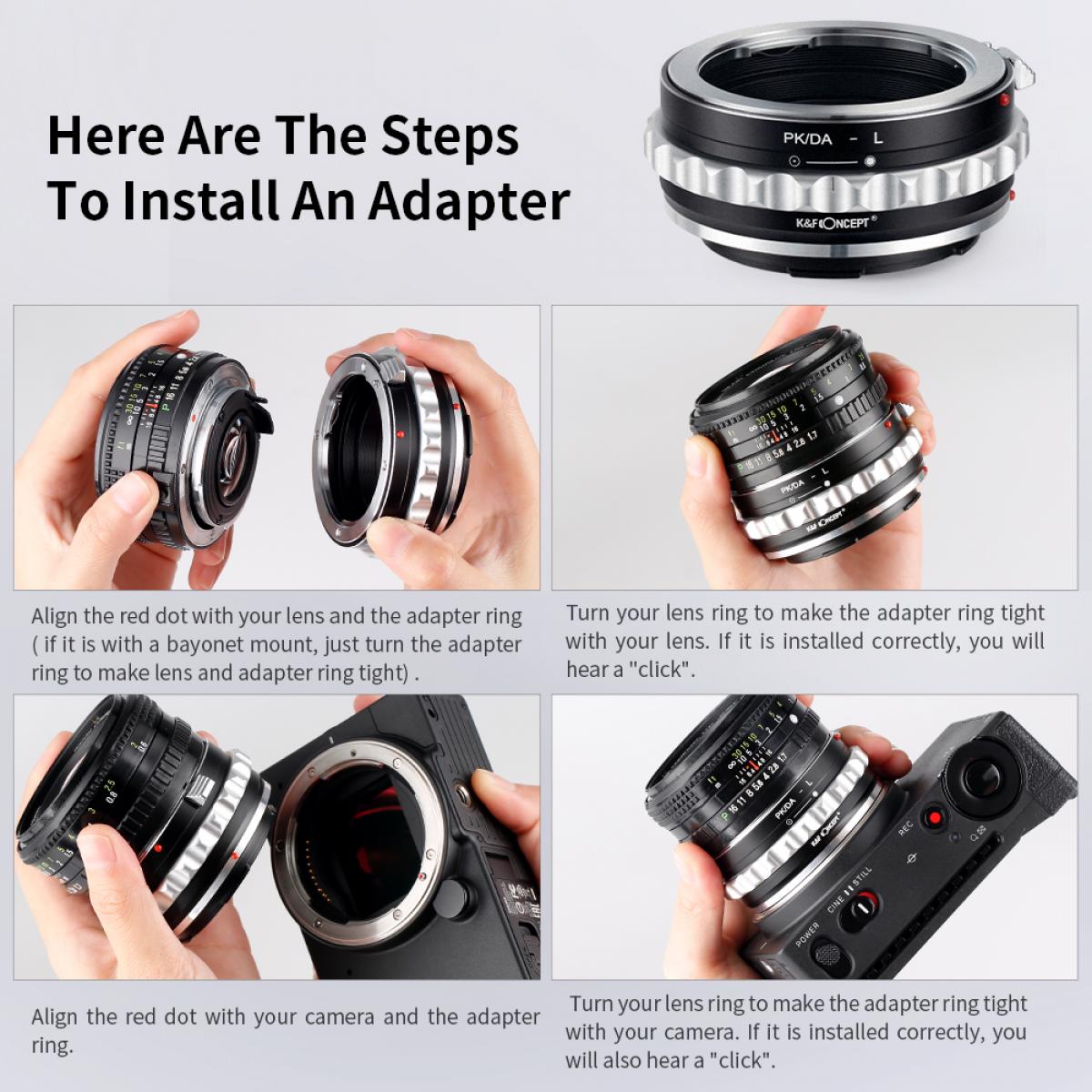 LENS ADAPTERS Pentax (PKAF) SLR Series Lens to Sigma, Leica, Panasonic ...