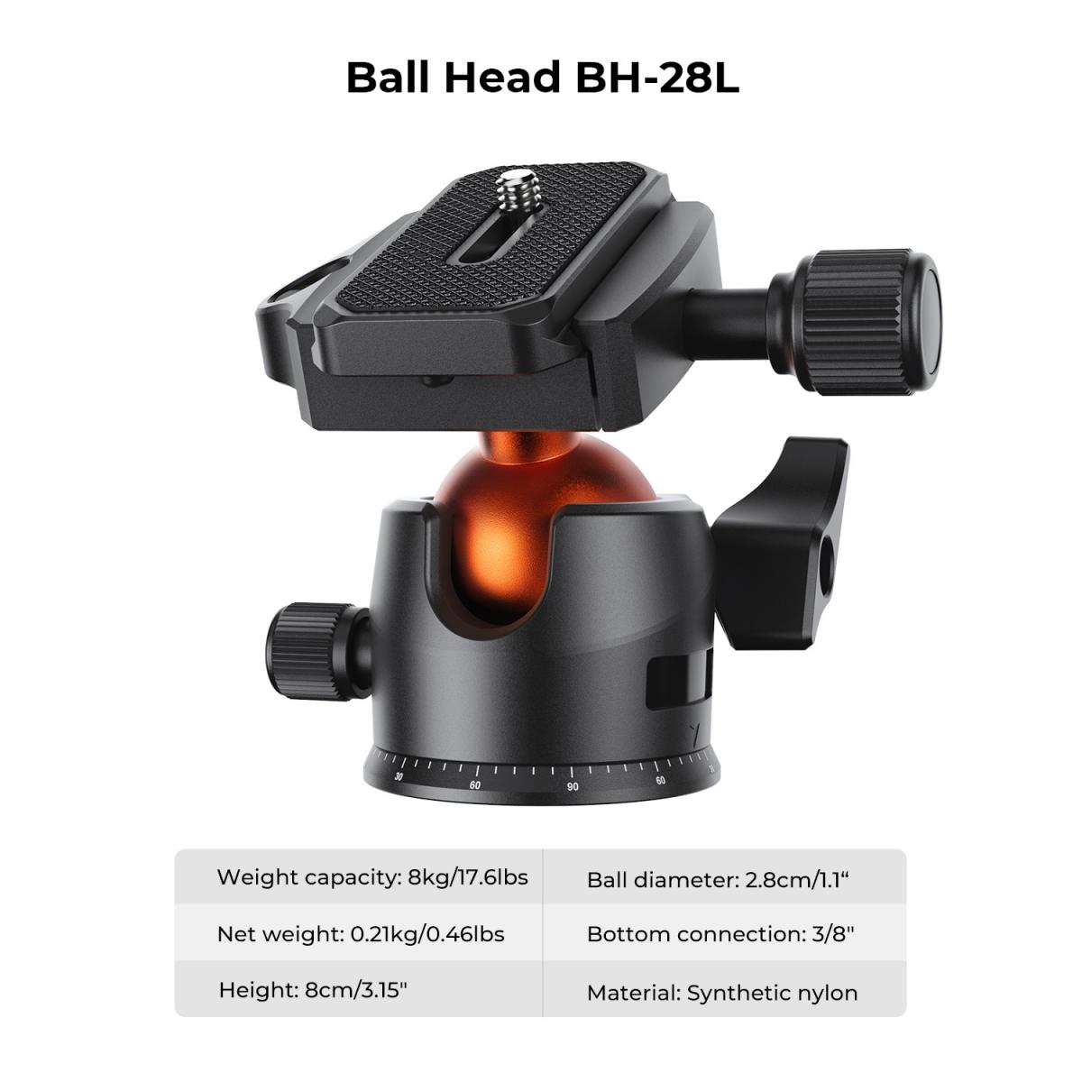 Aluminum Travel Tripod With Transverse Center Column| K&F - K&F Concept