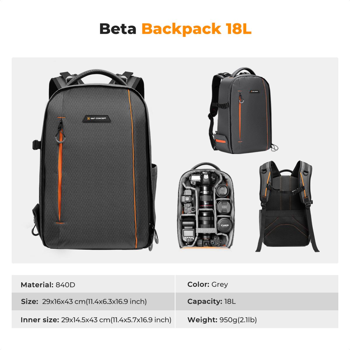 K&F Concept Camera Backpack for Photographers Large Waterproof ...