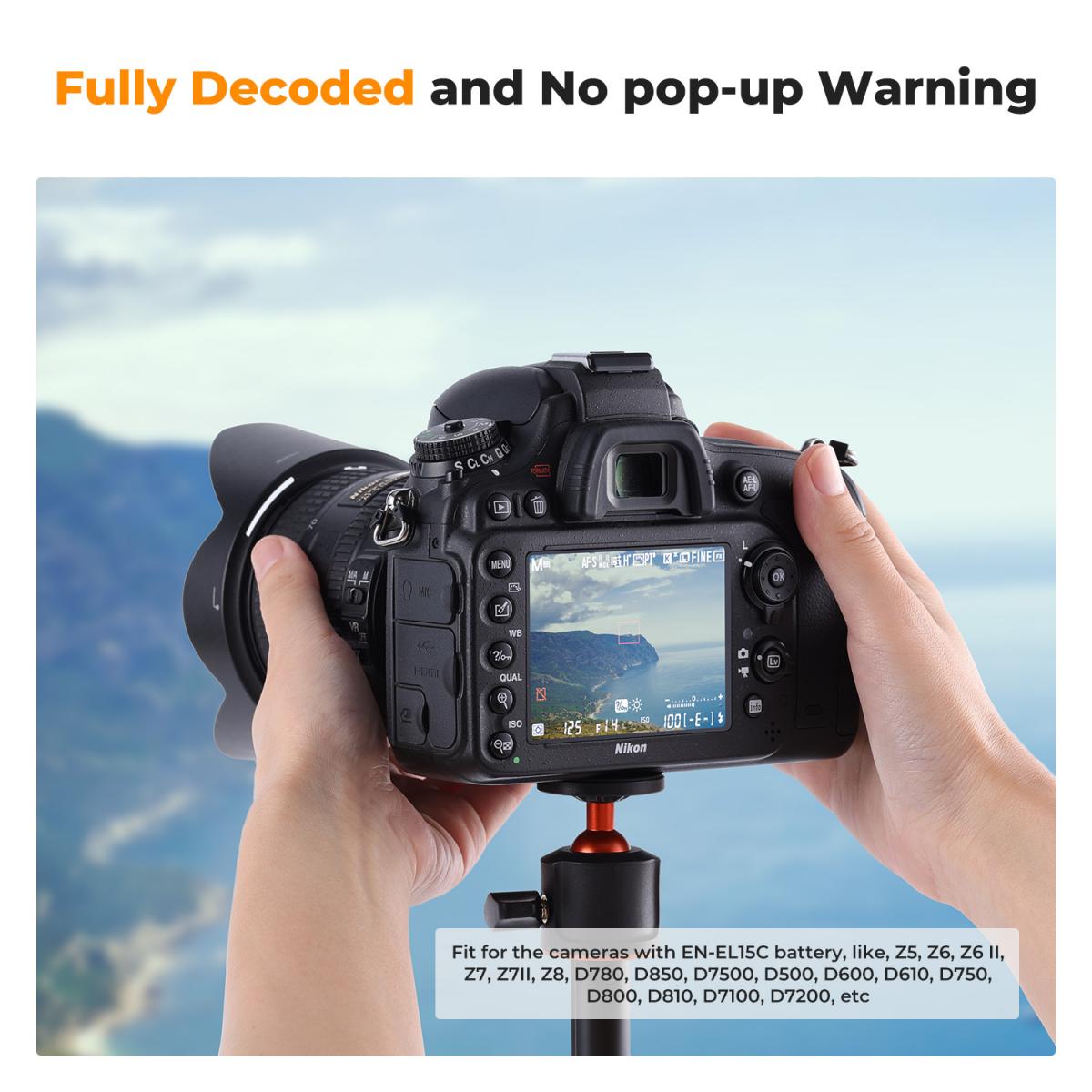 Chargeur Batterie Pour Appareil Photo Nikon En-El15C - KENTFAITH