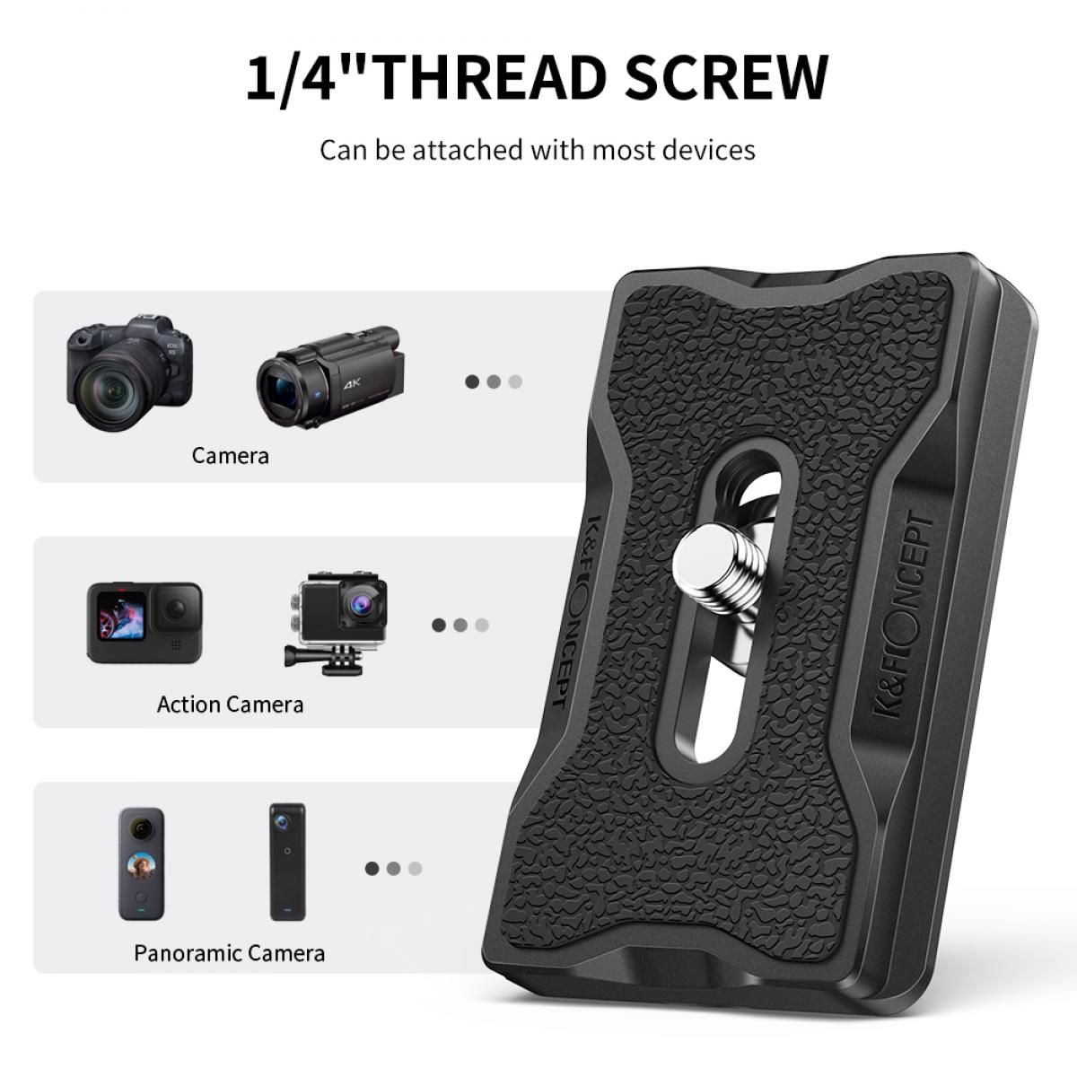 Camera Statief Schroef 1/4" | K&F Concept - K&F Concept