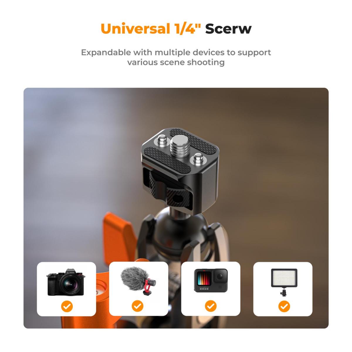 Magic Arm Super Clamp Ms13 K&F Concept - K&F Concept