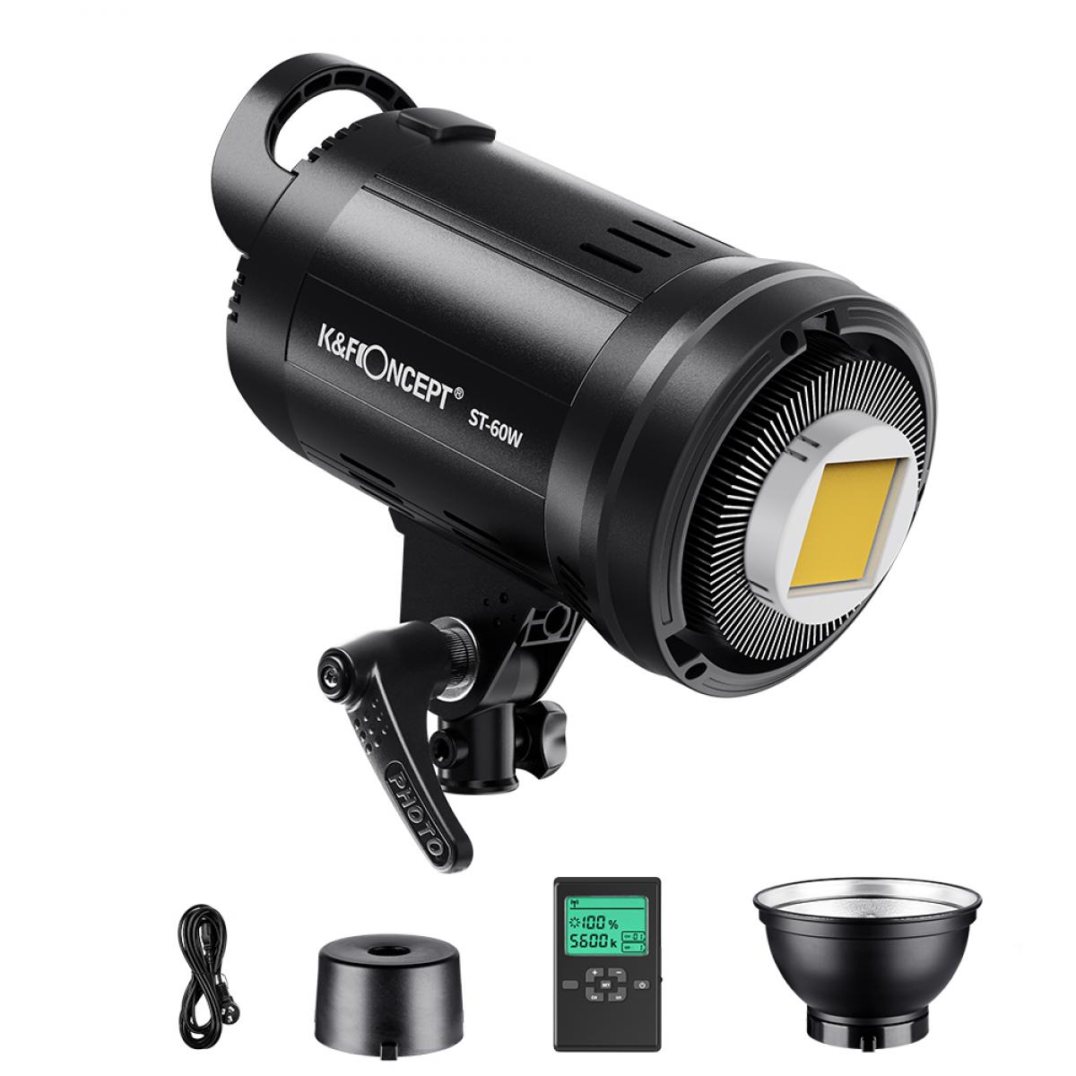 ST-60W photography light with remote control dimmable continuous ...