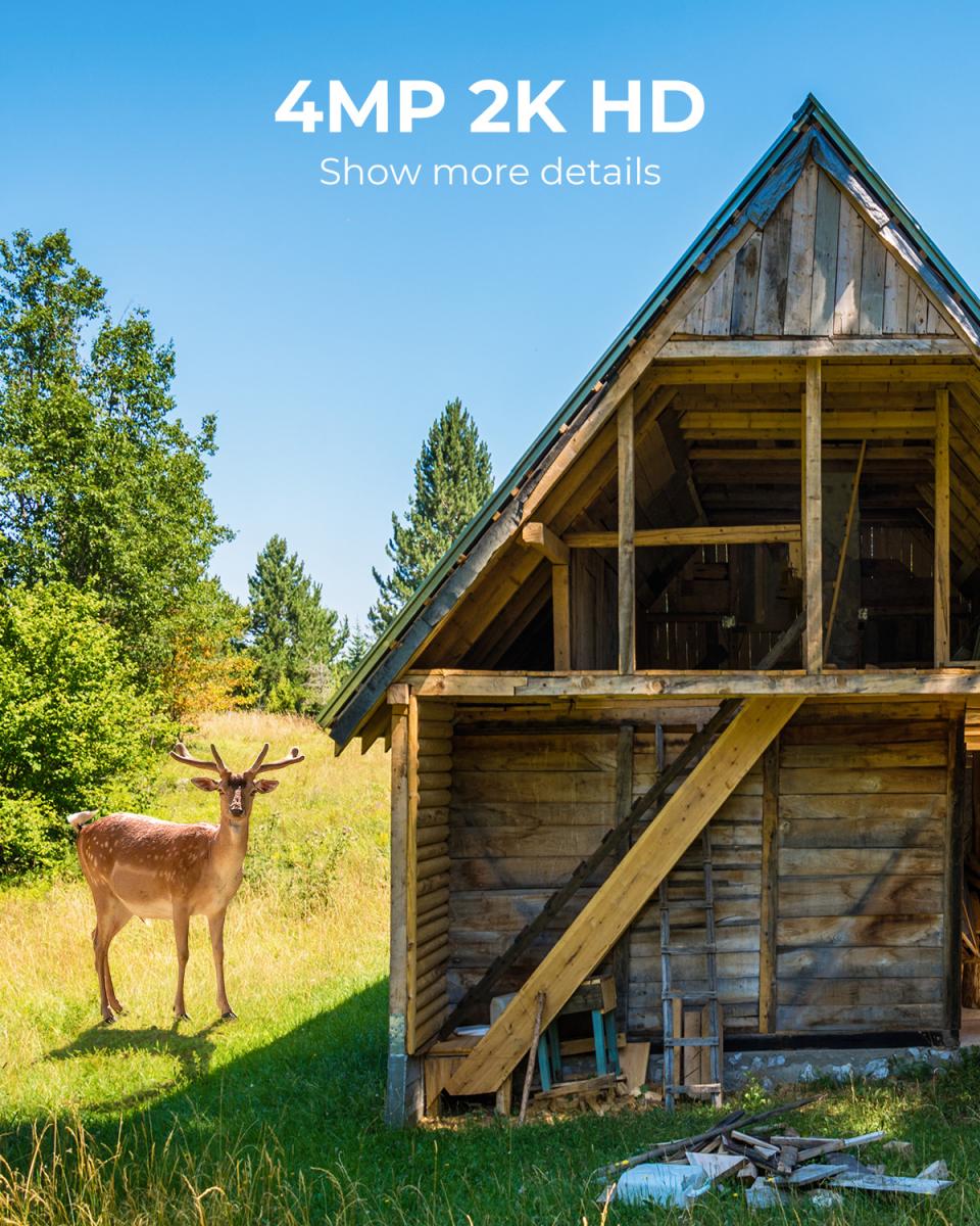 Bewakingscamera Draadloos 4G 4Mp 360° 2K - K&F Concept