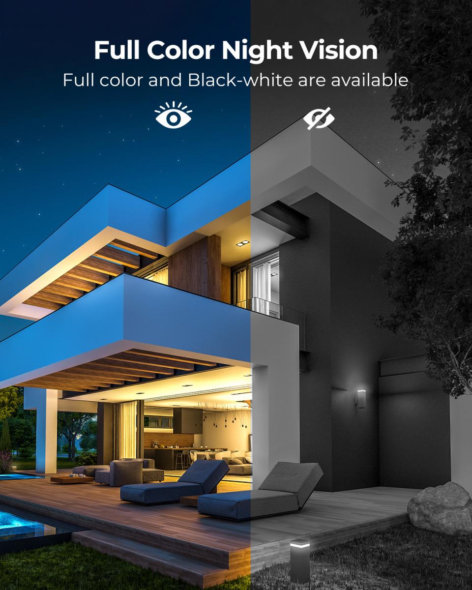 Bewakingscamera Draadloos 4G 4Mp 360° 2K - K&F Concept